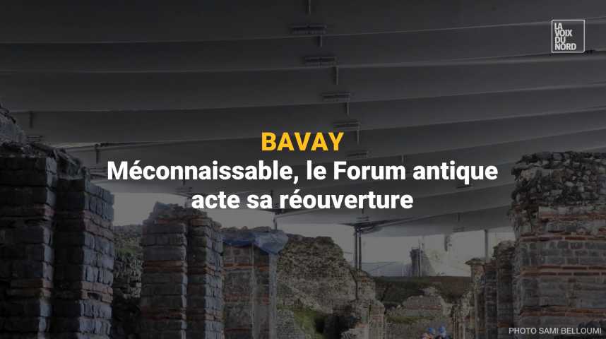 Méconnaissable, le Forum antique de Bavay rouvre au public - La Voix du Nord Vidéos