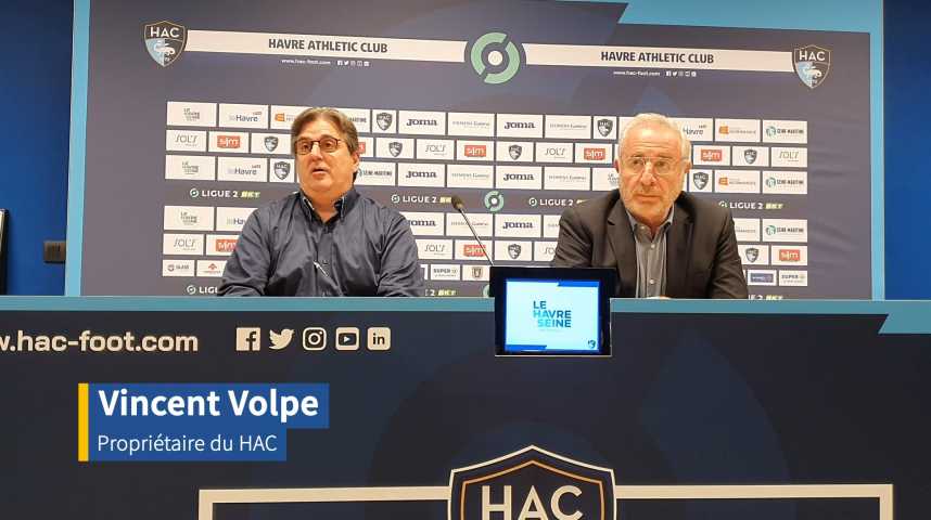 Vidéos : Football. HAC : pourquoi Vincent Volpe, propriétaire du club ...