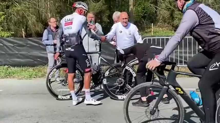 Paris-Roubaix : Tadej Pogacar en reconnaissance dans la trouée d ...