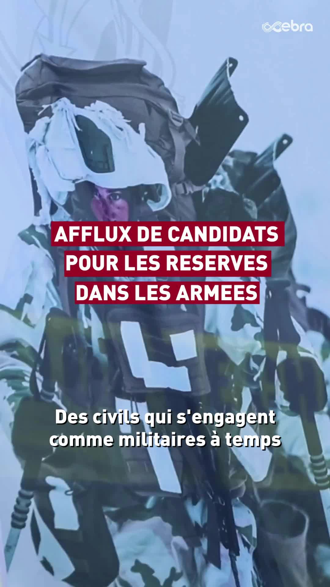 Réserves dans l'armée: un afflux de candidatures