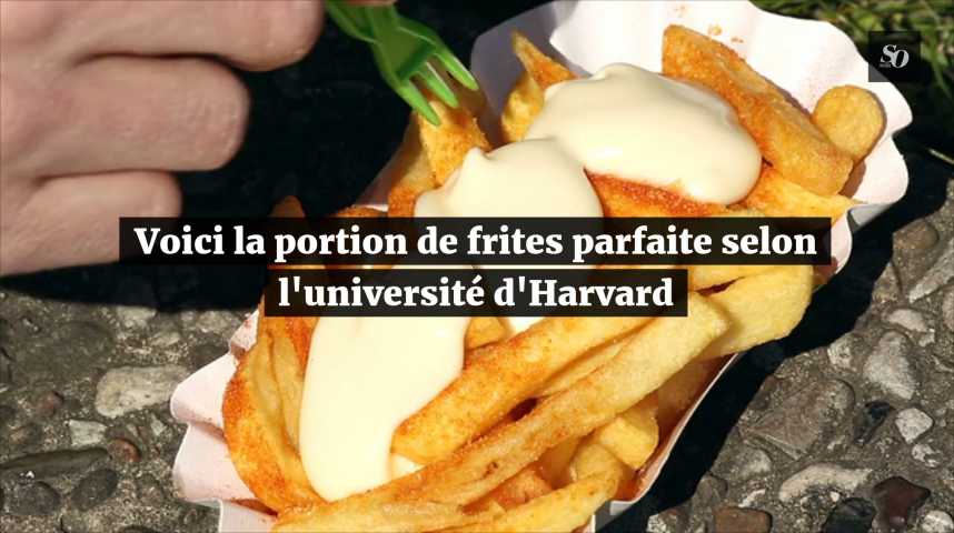 Voici la portion de frites parfaite selon l'université d'Harvard - Le Soir