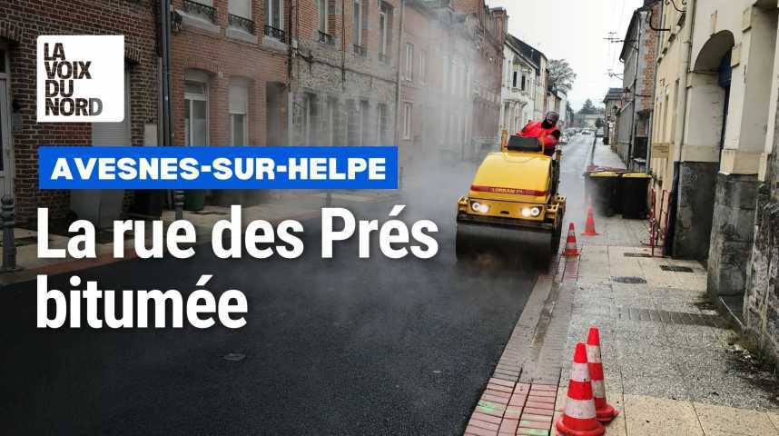 Le bitumage de la rue des Prés à Avesnes-sur-Helpe est en cours - La ...