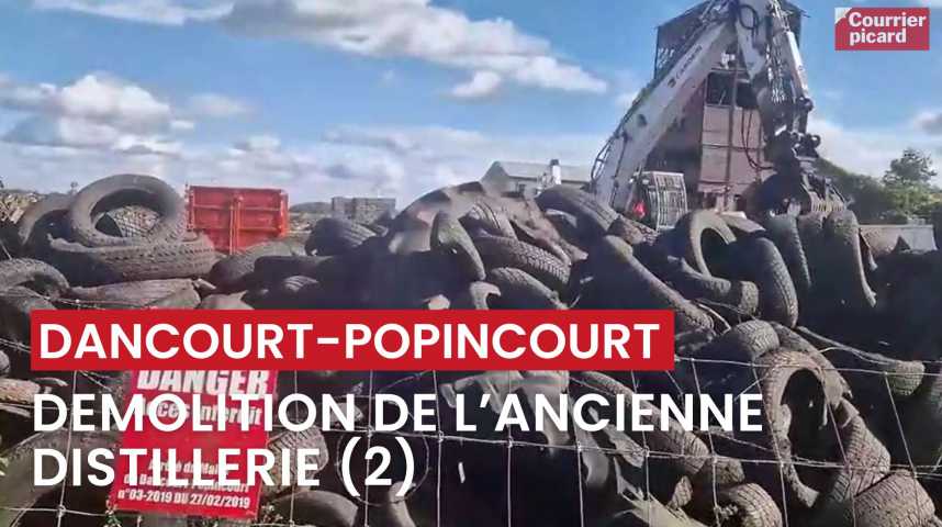 Vidéos : Dancourt-Popincourt : une distillerie démolie pour laisser place à une centrale solaire ...