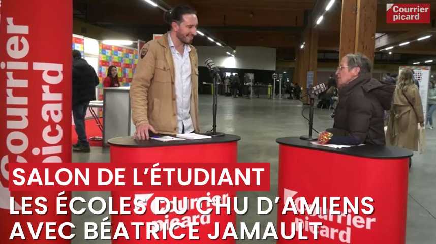 Vidéos : Amiens : en direct du Salon de l'Étudiant avec Béatrice Jamault, des écoles du CHU ...