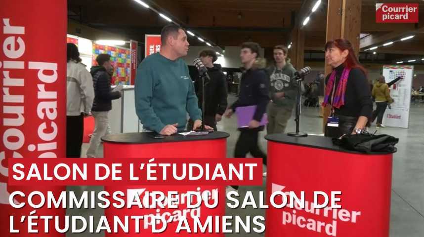 Vidéos : Amiens : en direct du Salon de l'étudiant avec Sylvie Beauvois, commissaire du Salon ...