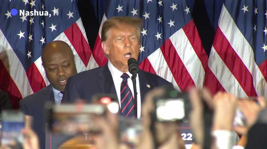 ️ Donald Trump remporte la primaire du New Hampshire - Sudinfo Vidéos