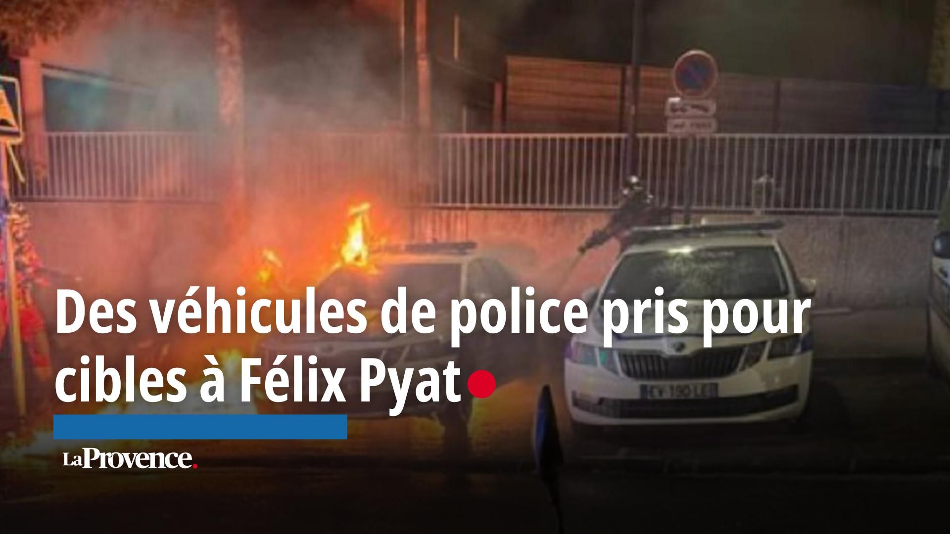 Vidéo - Des véhicules de police pris pour cibles à Félix Pyat