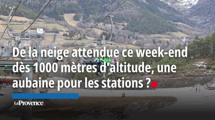 De la neige attendue dès 1000 mètres d'altitude, une aubaine pour les stations