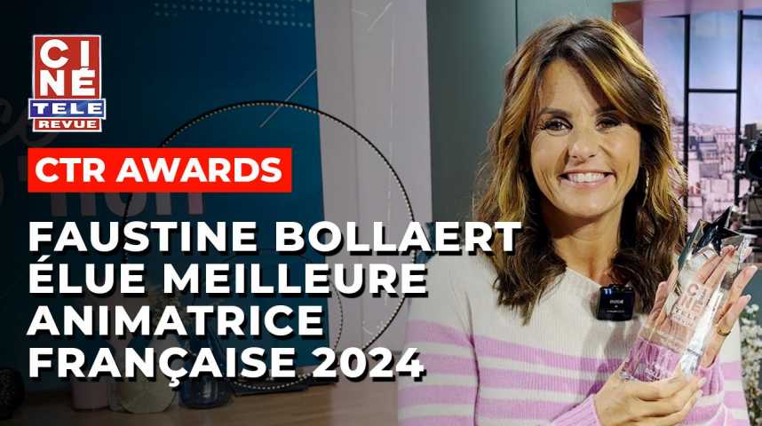 ️ Faustine Bollaert (France Televisions) reçoit le prix de la meilleure ...