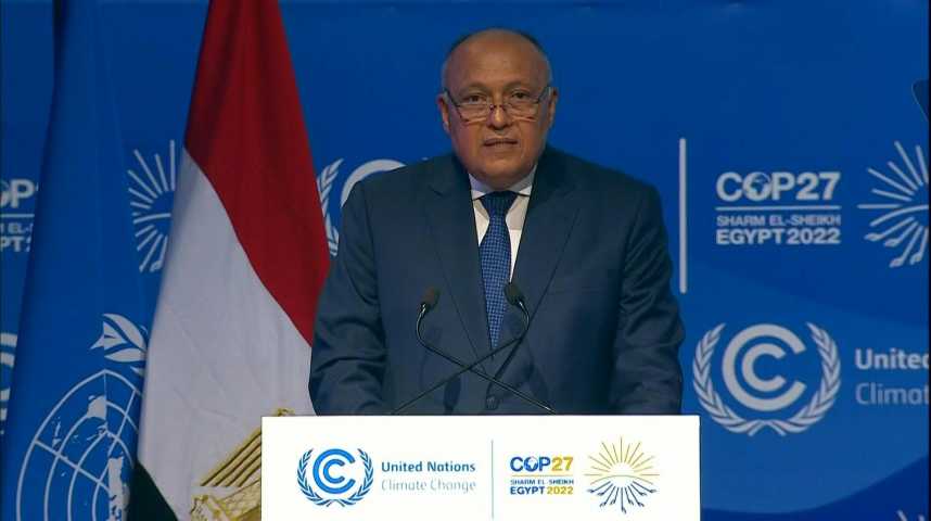 Le président de la COP27 s'inquiète du financement du climat