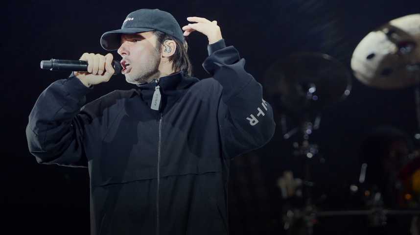 Orelsan lors de son concert au Main Square Festival en 2018 à Arras ...