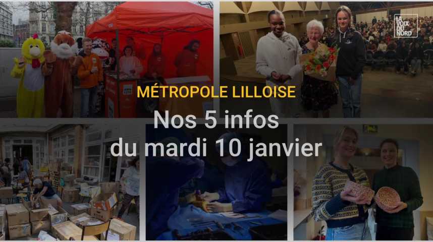 METRO : 5 infos du mardi 10 janvier 2023 - La Voix du Nord Vidéos