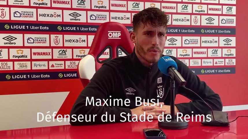 Vidéos : Maxime Busi avant Loon Plage - Stade de Reims - L'Est éclair