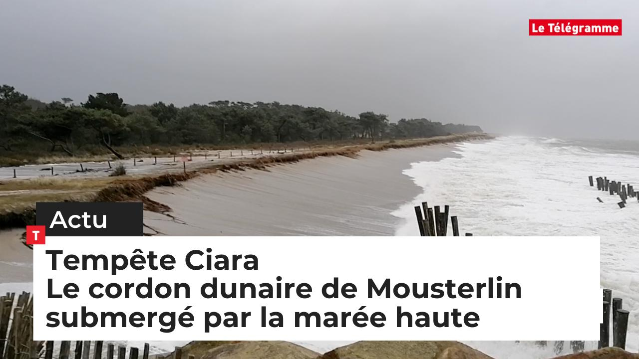 La marée haute a submergé la dune : le cordon a encore sévèrement ...
