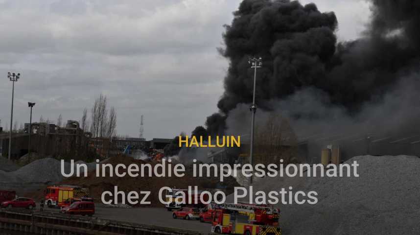 Halluin : incendie chez Galloo Plastics - La Voix du Nord Vidéos