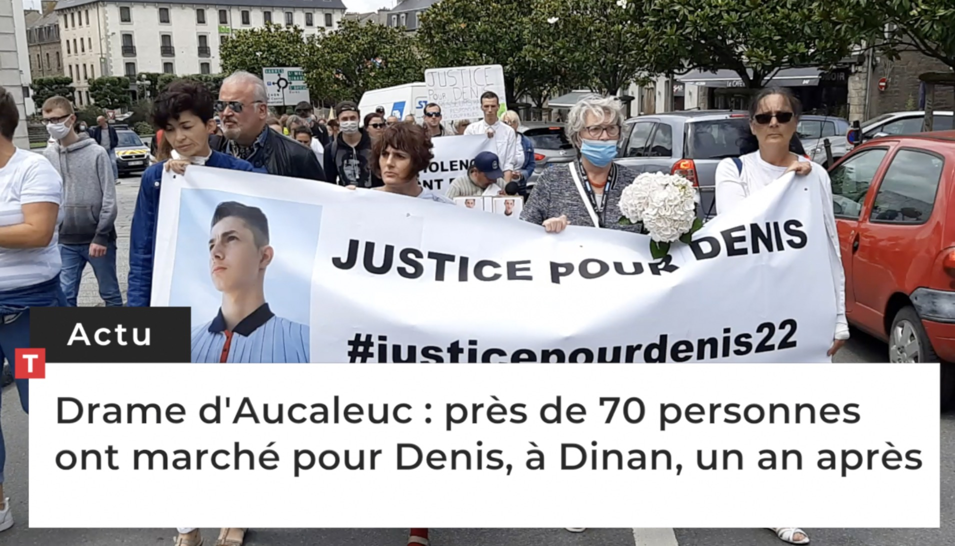 À Dinan, environ 70 personnes à la marche blanche pour Denis [Vidéo ...