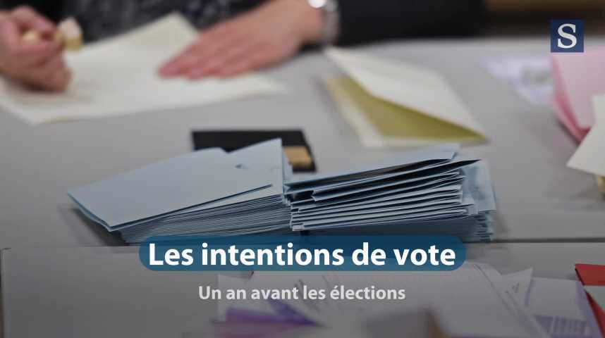 Les intentions de vote à un an des élections - Le Soir