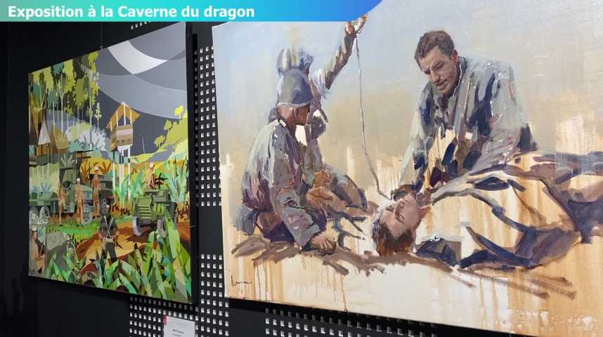 Vidéos : Les peintres de l'armée exposent à la Caverne du Dragon - L'Ardennais