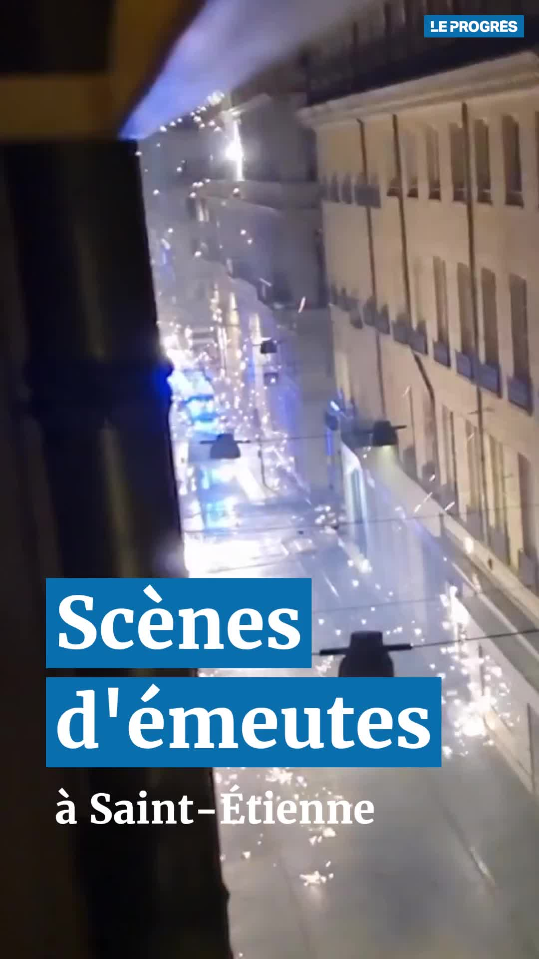 Mort de Nahel : tirs de mortier et dégradations dans le centre-ville de Saint-Étienne