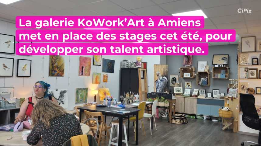 Vidéos : A Amiens la galerie KoWork'Art propose des stages d'été pour découvrir l'art - Courrier ...