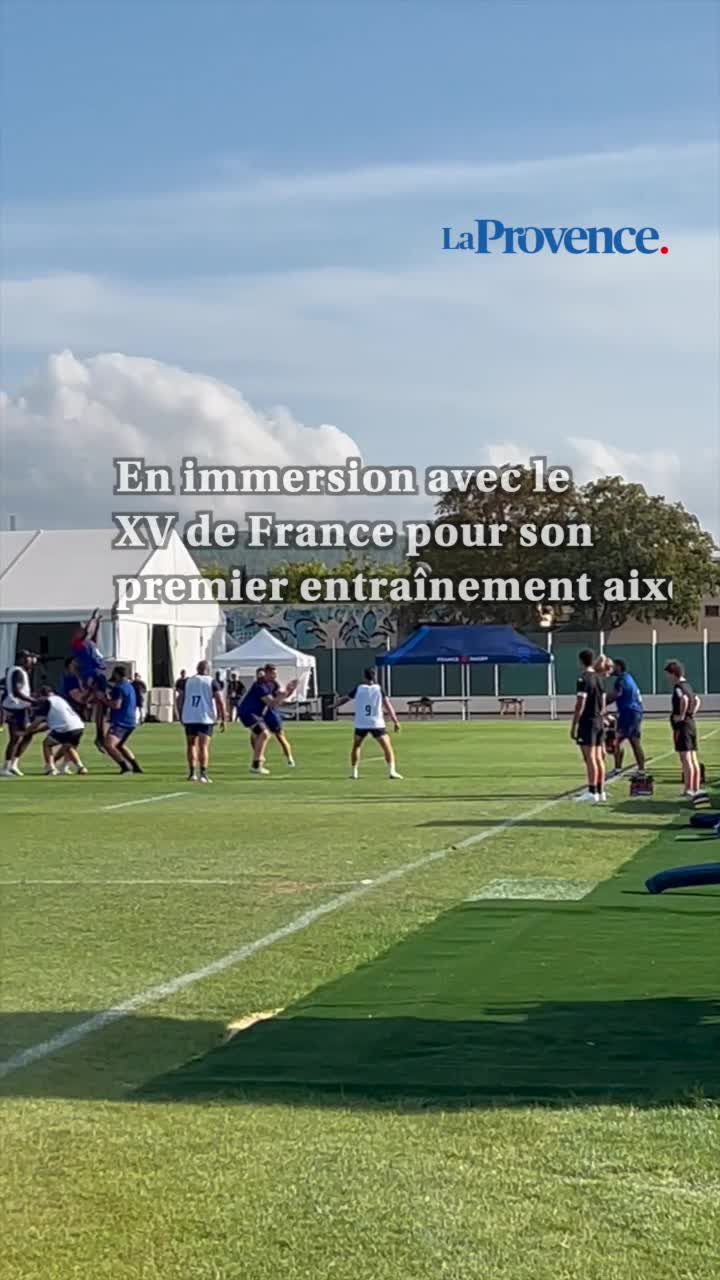Vidéo - Rugby-Coupe du monde : le XV de France à l’entraînement à Aix ...