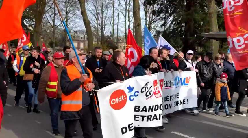Vidéos : Manifestation à St Quentin - Courrier picard