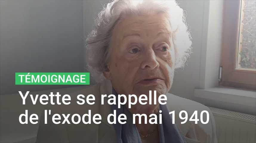 Yvette, 97 ans, se souvient de l'exode de mai 1940 à Mont-Saint-Eloi ...