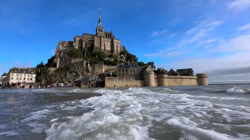 Vidéos : Grandes marées : quand le Mont-Saint-Michel redevient une île - Paris Normandie