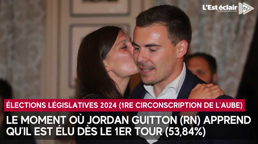 Vidéos : L'instant où Jordan Guitton (RN) apprend son élection dès le ...