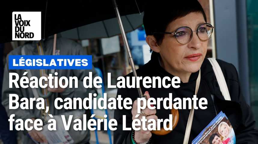 La réaction de Laurence Bara (RN) suite à sa défaite face à Valérie ...