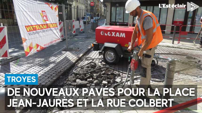 Vidéos : Les pavés de la place Jean-Jaurès et de la rue Colbert, à ...