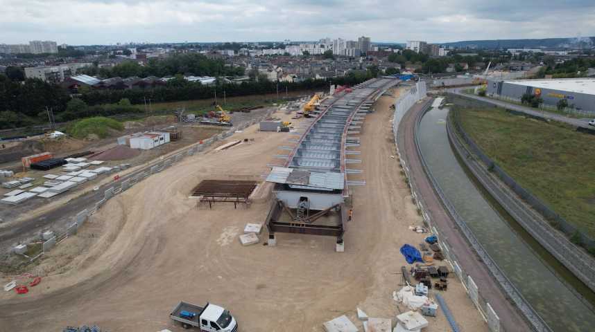 Vidéos : Le chantier du raccordement de la Sud III au pont Flaubert ...