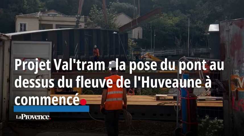 Le chantier colossal du pont du Val’tram se dresse au-dessus de l’Huveaune