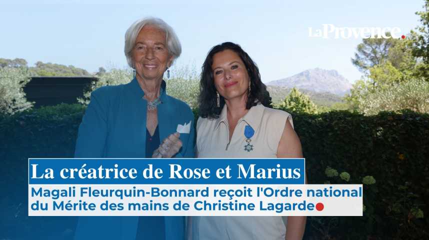Magali Fleurquin-Bonnard reçoit l'ordre national du Mérite des mains de ...