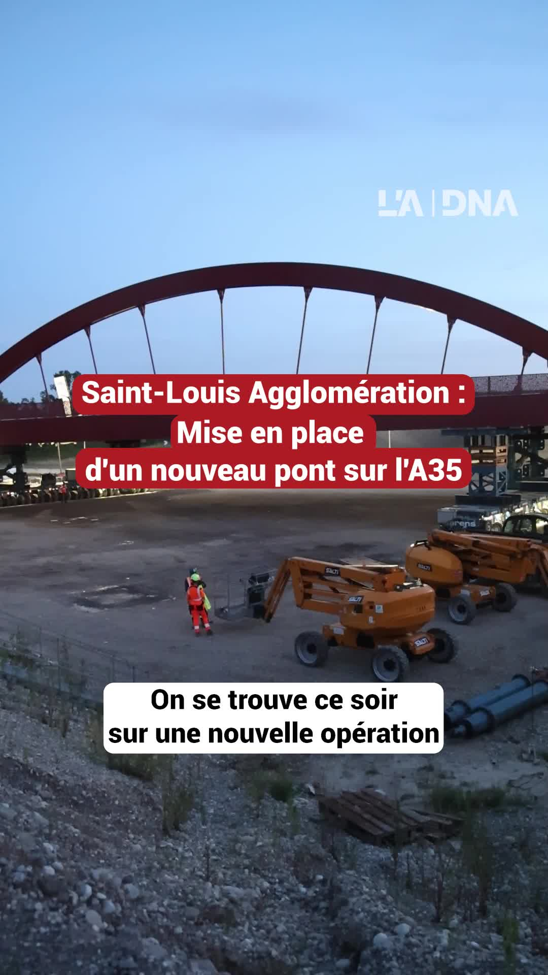 A 35 à Saint-Louis : le tablier du nouveau pont est en place, 912 ...