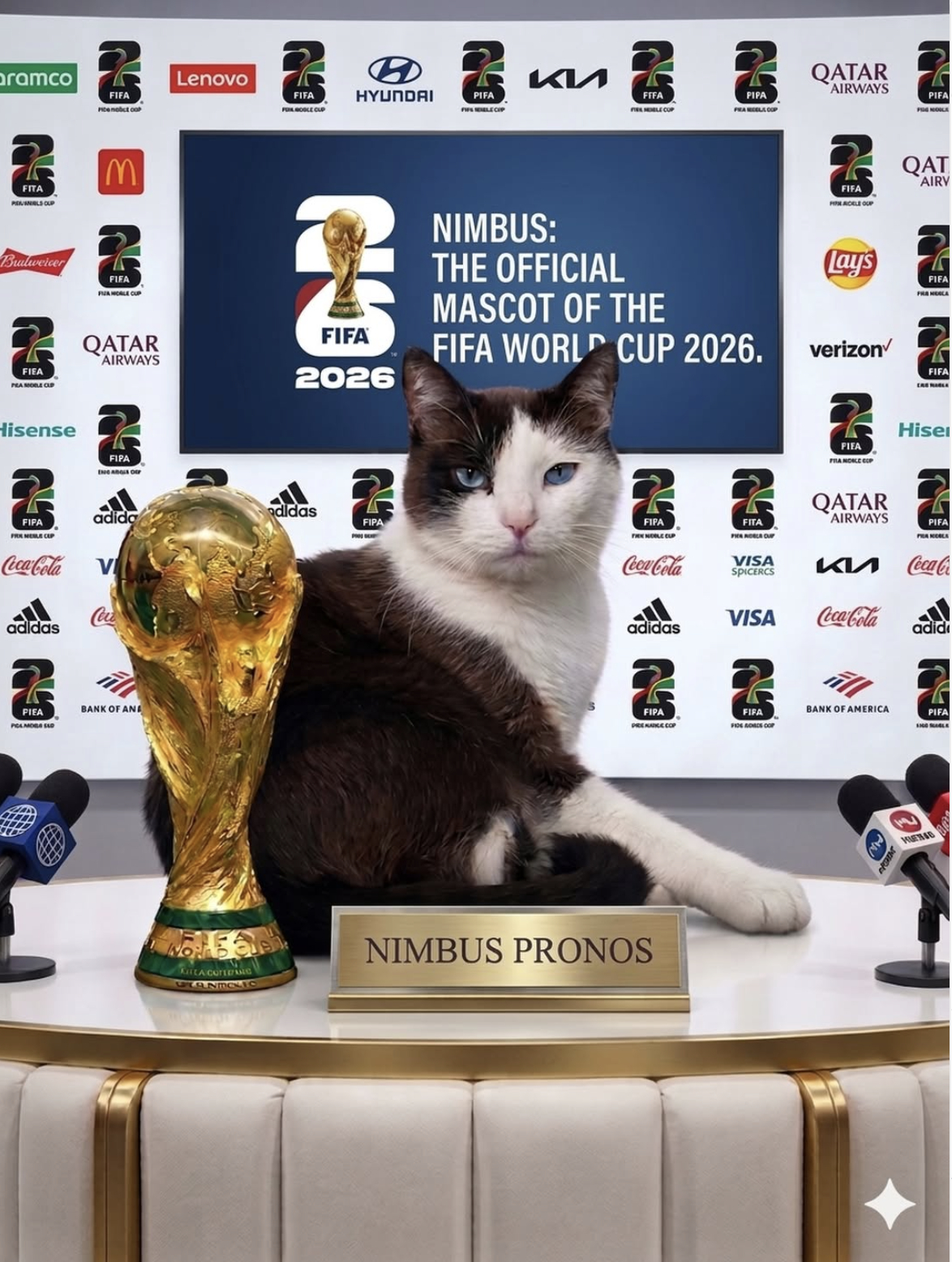 Mondial 2026 : Nimbus, le chat champion des pronostics